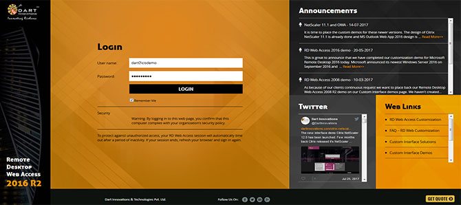 Remote Desktop Web Access Customization - Custom Branded interfaces for ...