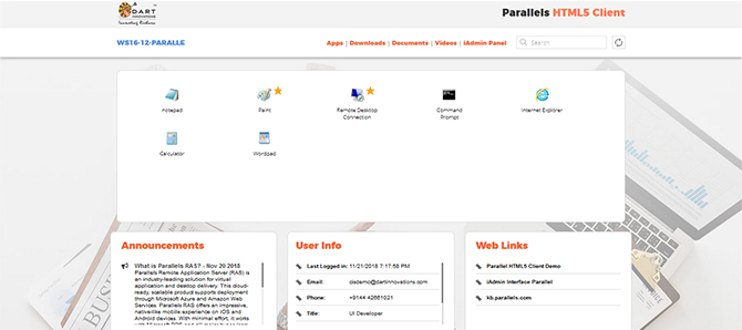 Parallels (2X) HTML5 Gateway - Web and Mobile development Company – Web ...